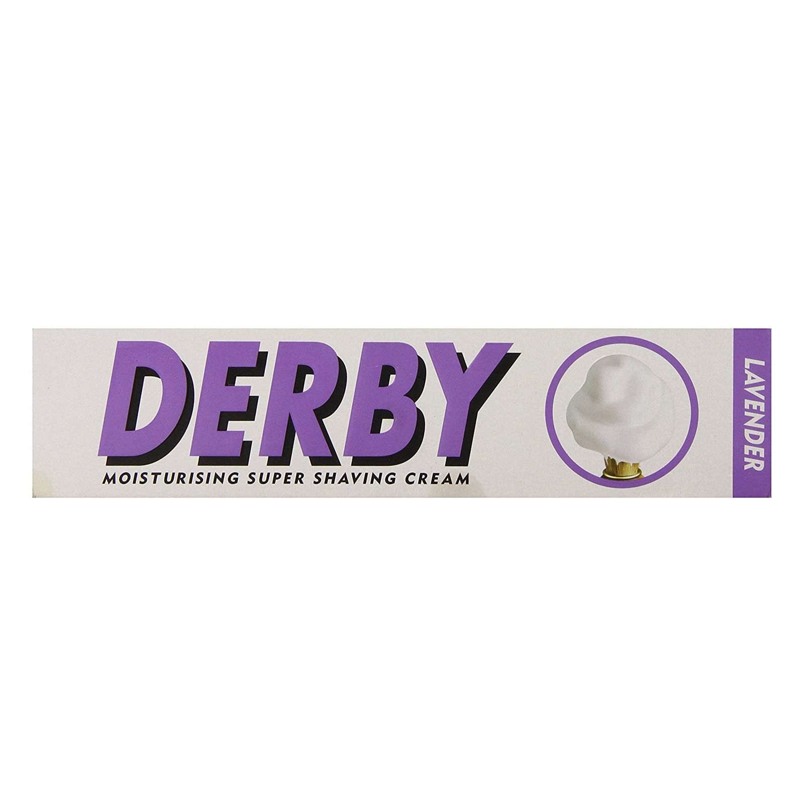 NEW DERBY MOISTURISING SHAVING CREAM 100g Lemon Menthol Shave Lather ...
